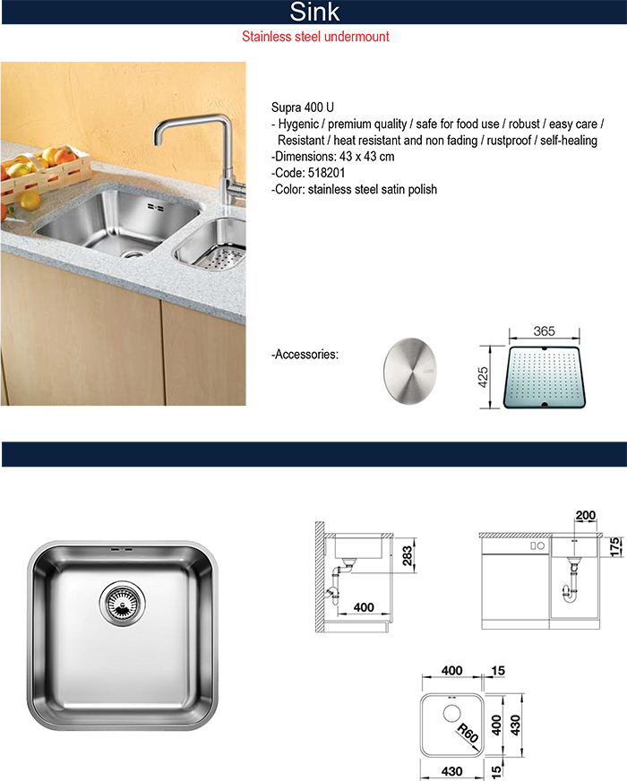 Supra 400 u - Khoury Sanitary